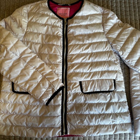kate spade | Jackets & Coats | Kate Spade Quilted Jacket With Black ...
